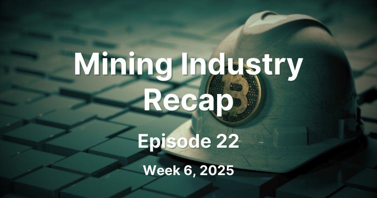 Mining Industry Recap, Episode 22 - Infinity Hash